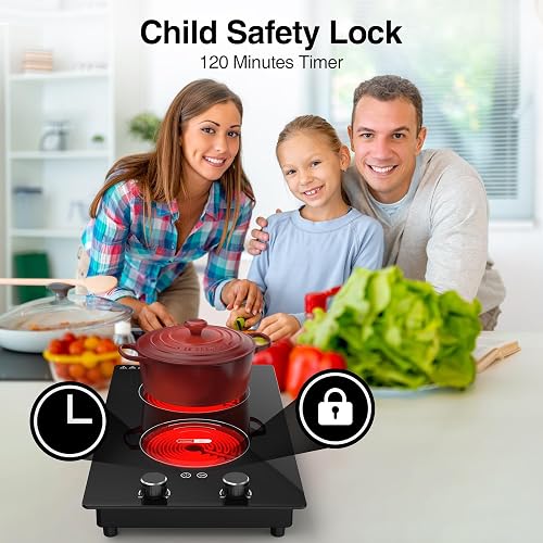 Electric Stove Top Burner VBGK Electric Cooktop,110-220v Plug In ...