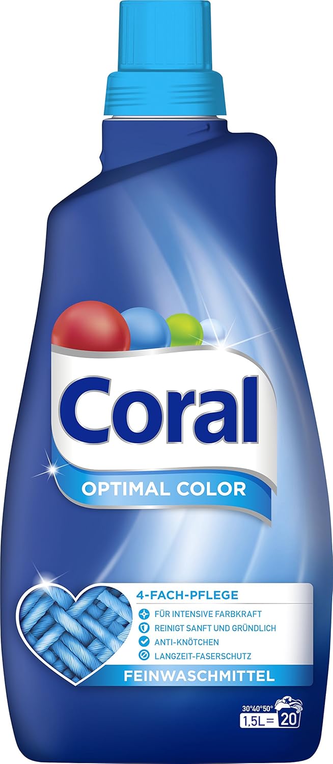 Coral Feinwaschmittel Optimal Color flüssig, 20 WL: Amazon.de: Amazon ...