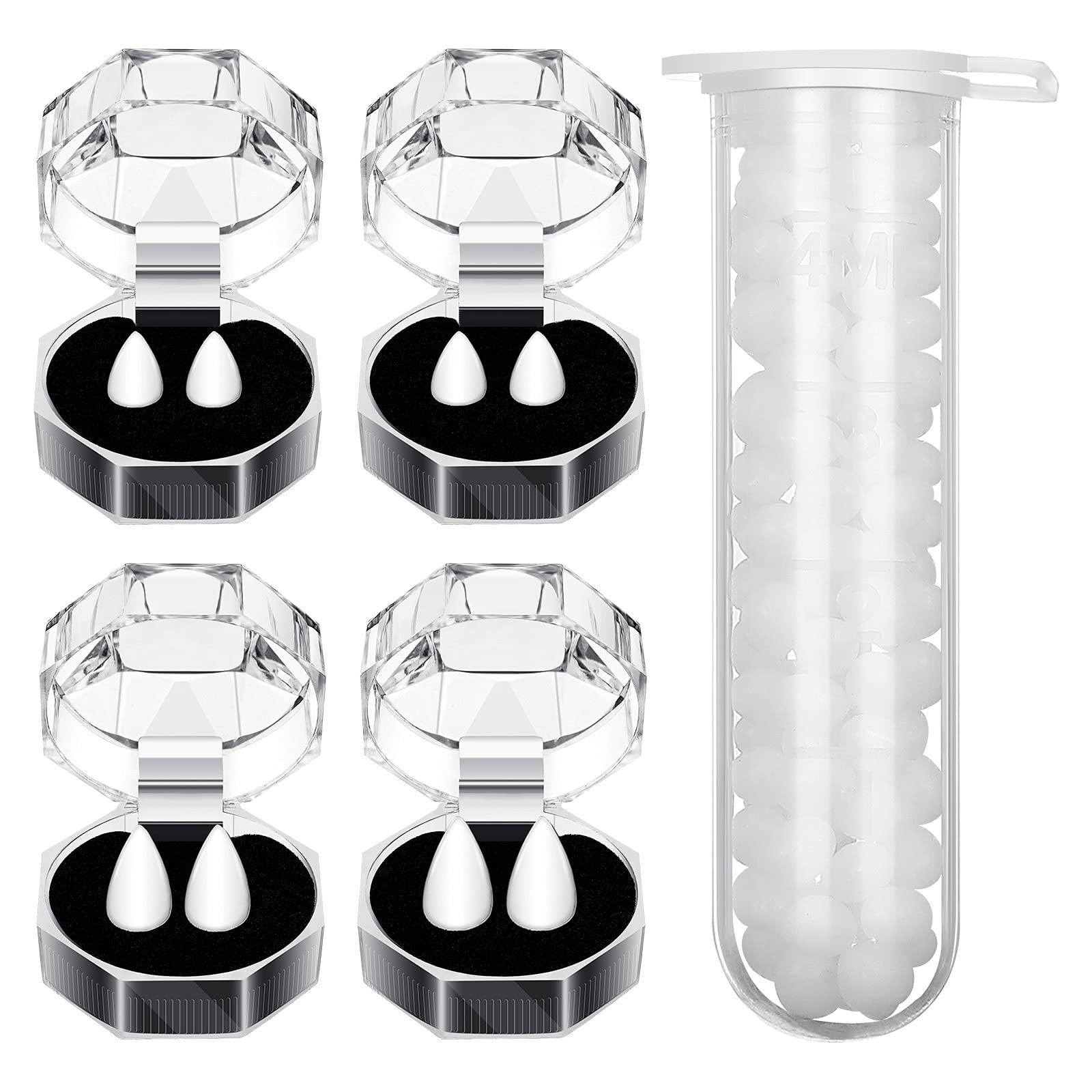 Mua Zhanmai 4 Pairs Vampire Fangs Fake with Adhesive Halloween Cosplay ...