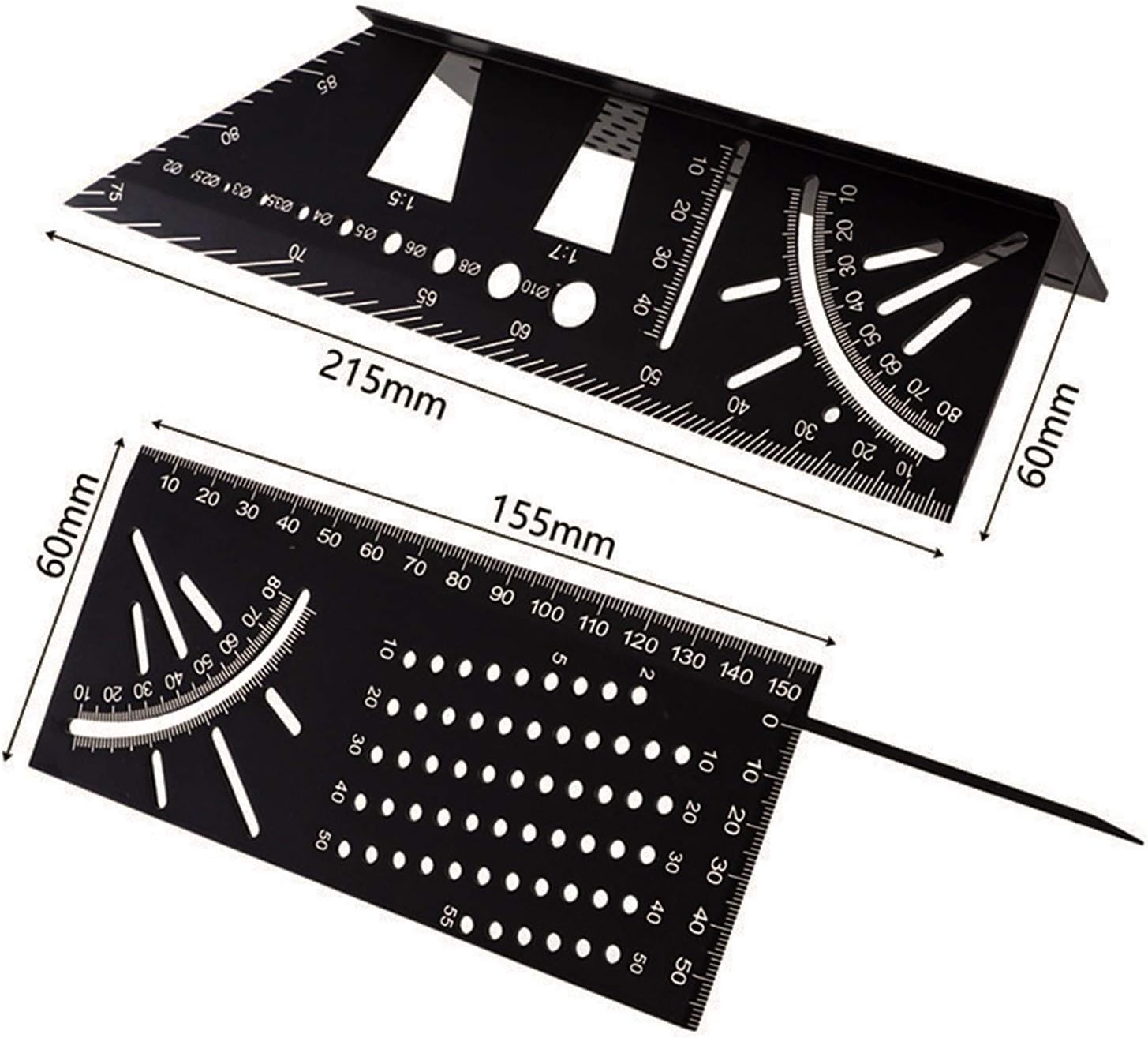 Rules 3D Mitre Woodworking Carpenter Square Ruler Aluminum Alloy ...