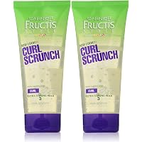 Amazon.com : Garnier Fructis Curl Scrunch Gel, Extra Strong Hold, 6.8 ...
