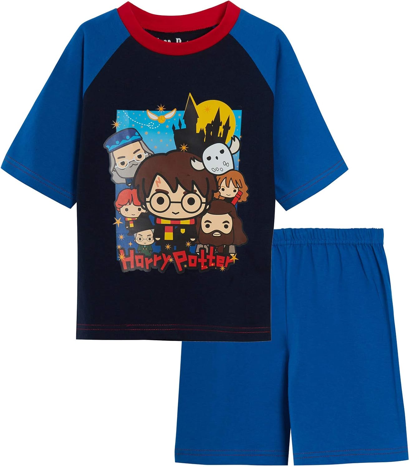 Harry Potter Boys Girls Short Pyjamas Cartoon Chibi Charms Shortie ...