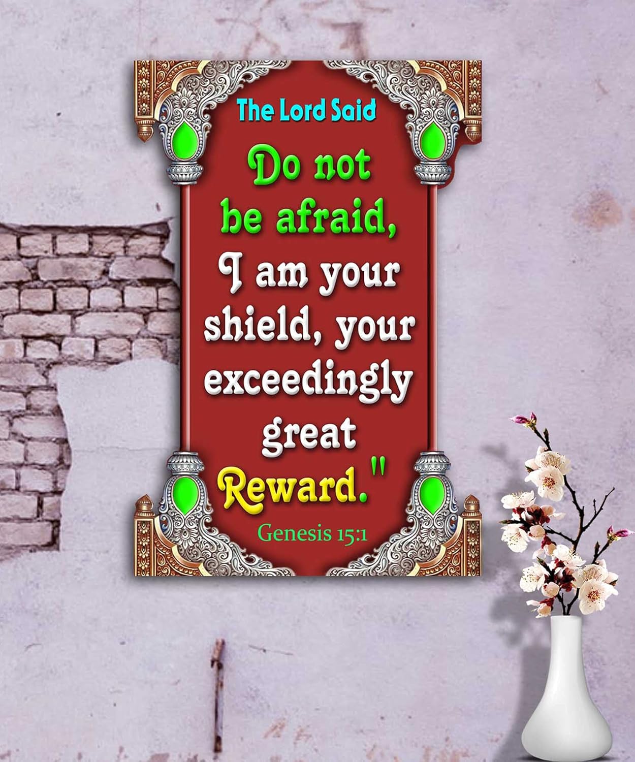 Buy Prarthana Gift's Christian Wall Decor Bible Verse Home Décor Do Not ...