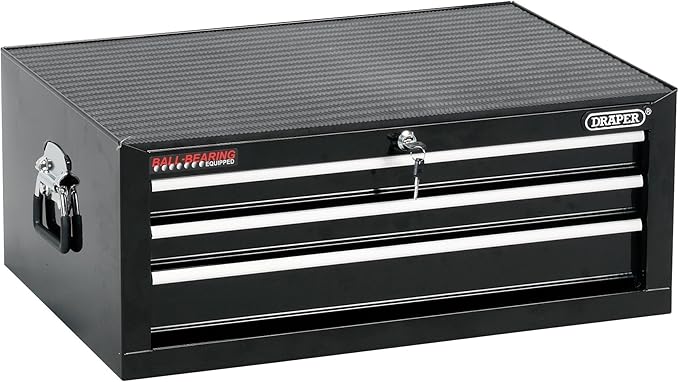 Draper 80239 3 Drawer Intermediate Tool Chest, Black: Amazon.co.uk: DIY ...