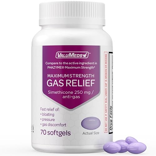 ValuMeds Gas Relief for Adults Simethicone | Relieve Bloating, Pain ...