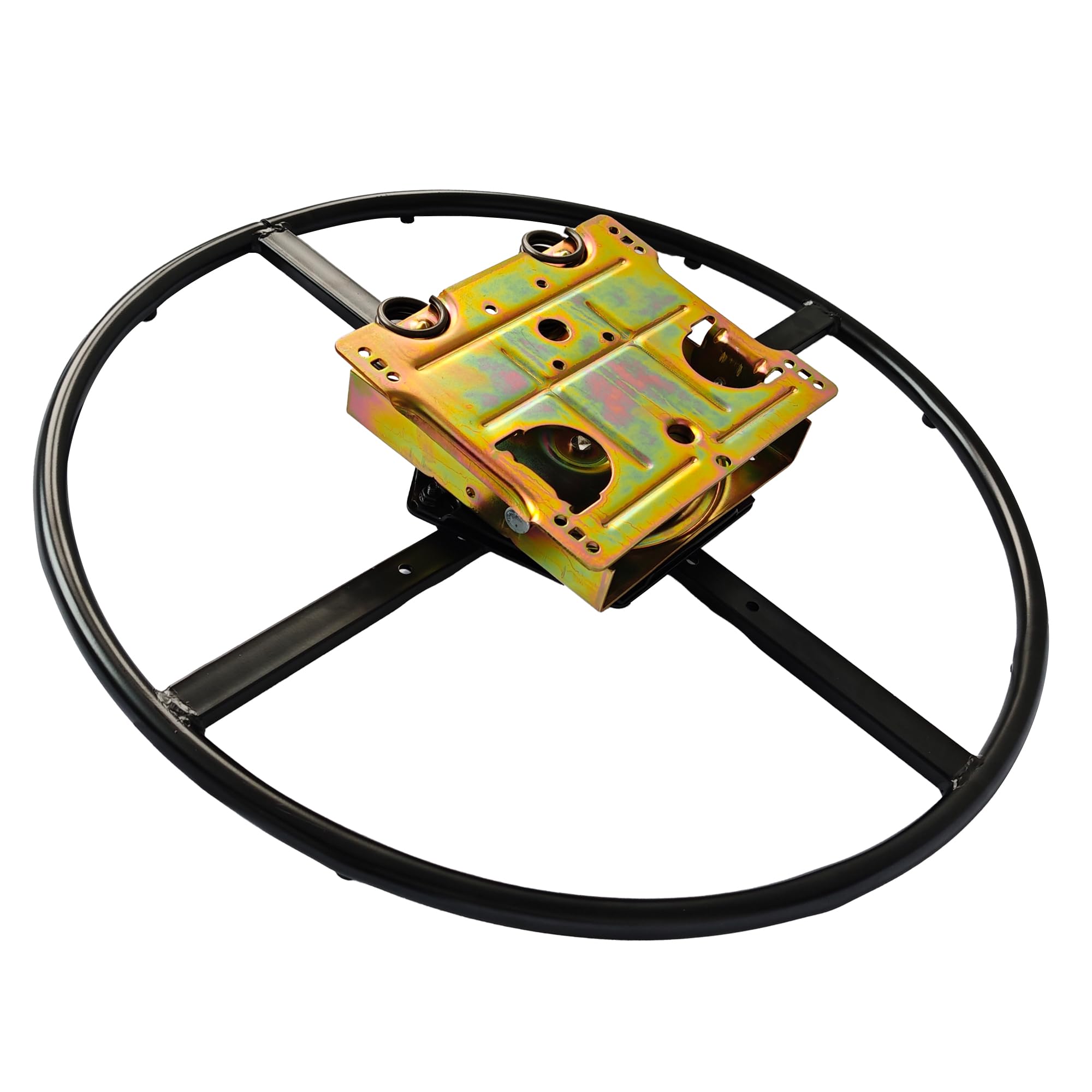 Racfenick 24" Heavy Duty Round Swivel Ring Base with Rocker Plate for ...