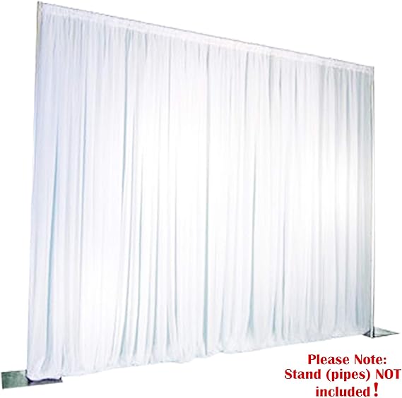 White Backdrop Drape Portable Wedding Stage Photo Studio Background (3 ...