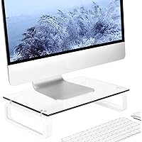 Amazon.com: Hemudu Clear Computer Monitor Stand Riser Multi Media ...