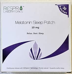Amazon.com: Respro Labs Natural Melatonin Patch Sleep Aid, 10 mg ...