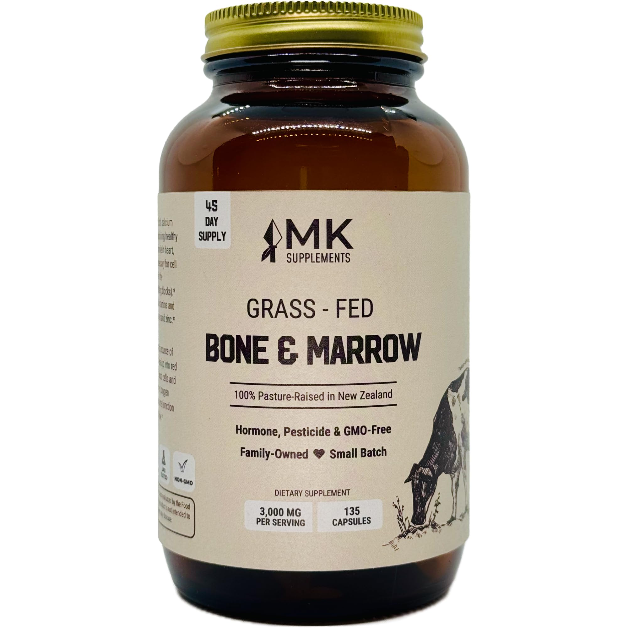 Mua MK Supplements – Grass-Fed Beef Bone & Marrow 3000 mg, Beef Bone ...