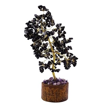 Buy HARMONIZE Black Onyx Tree Reiki Healing Stones Spiritual Feng Shui ...