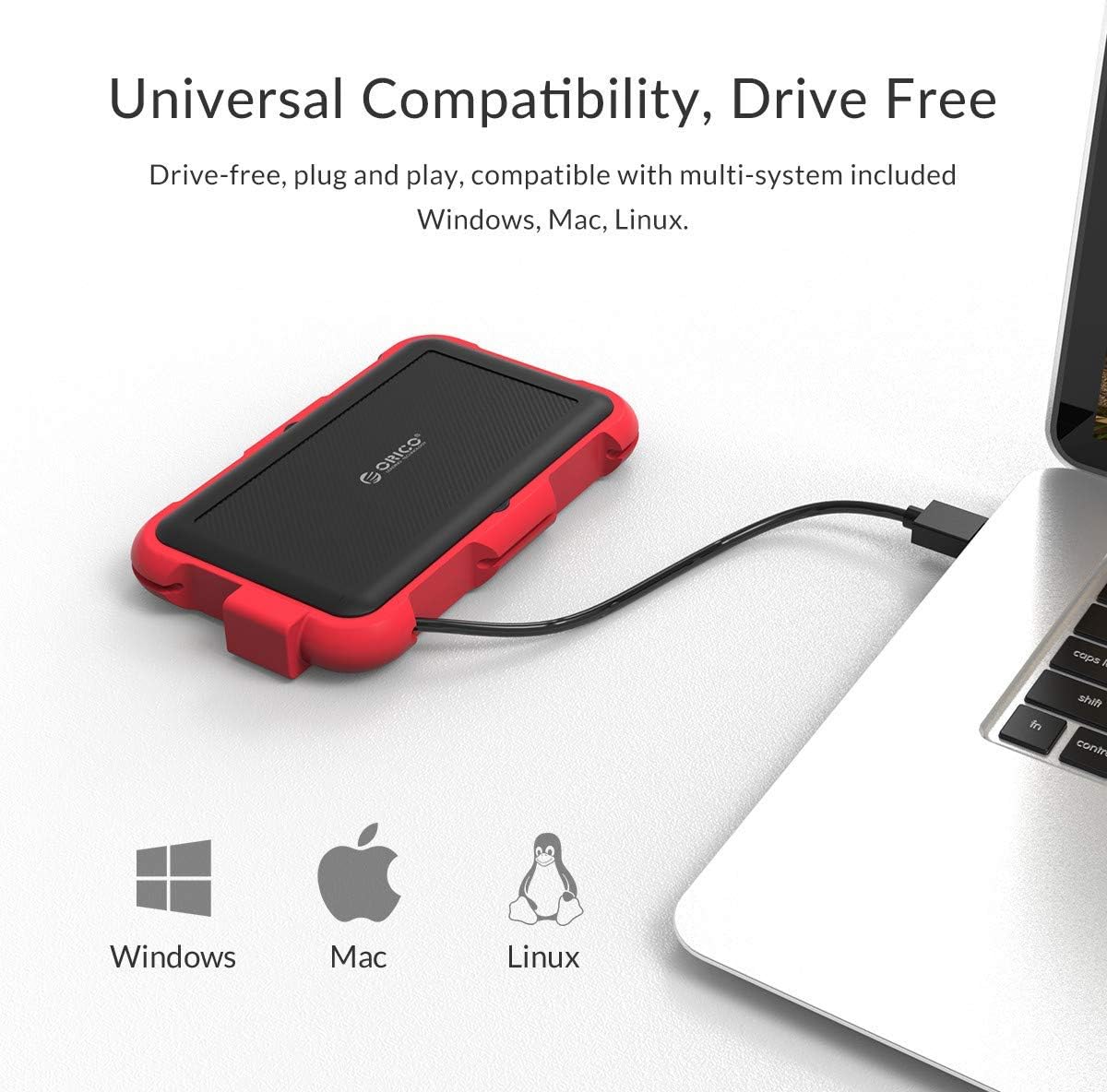 ORICO 2.5 Inch Hard Drive Enclosure USB 3.0 Portable Hard Disk Case ...