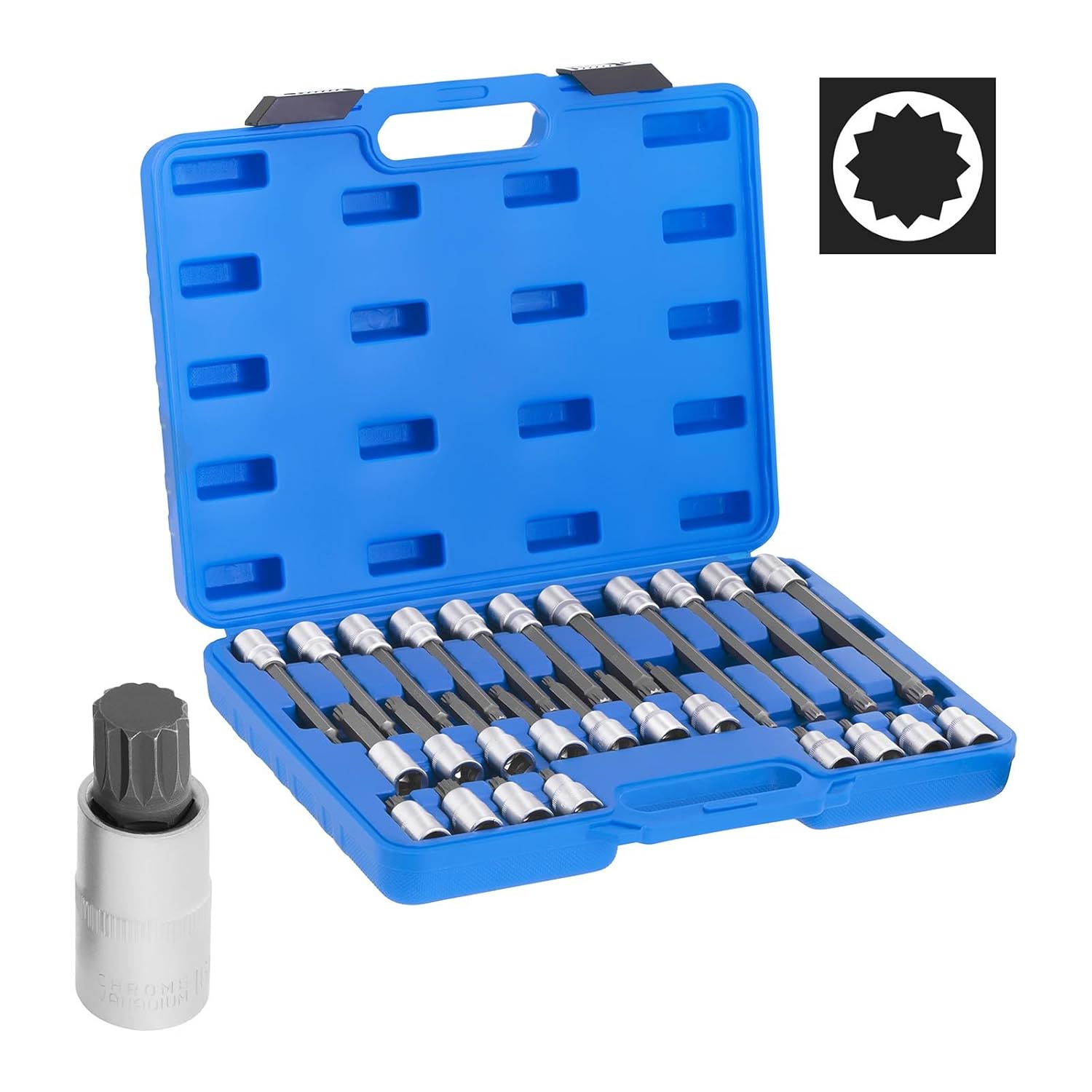 Utensili manuali e elettrici Acciaio al Cromo-Vanadio MSW-XZN12-1/2 Set ...