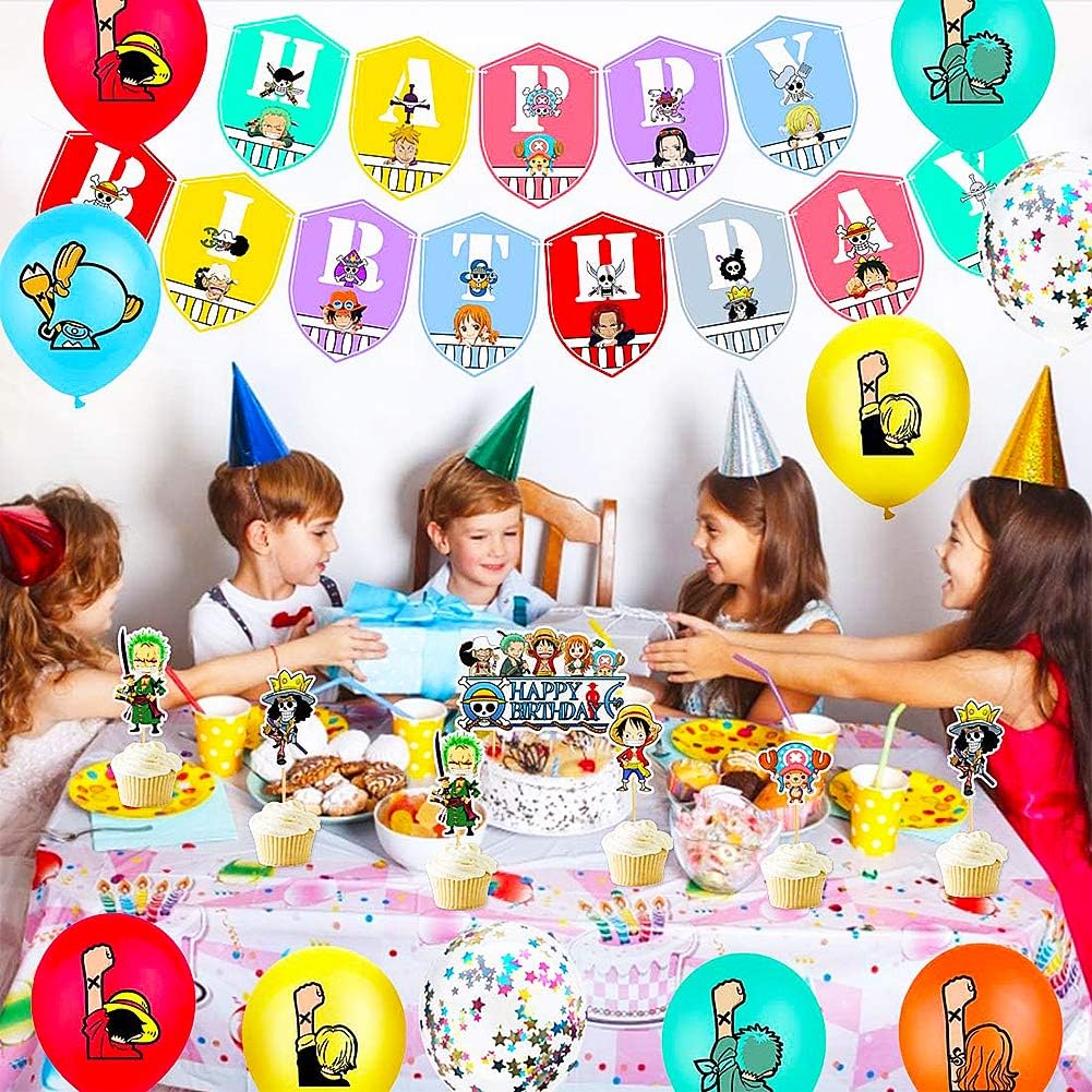 One PieceParty Supplies Set LLMZ Birthday Decoration Balloons One Piece ...