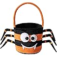 Amazon.com: Halloween Trick or Treat Bag, Spider Plush Candy Tote ...