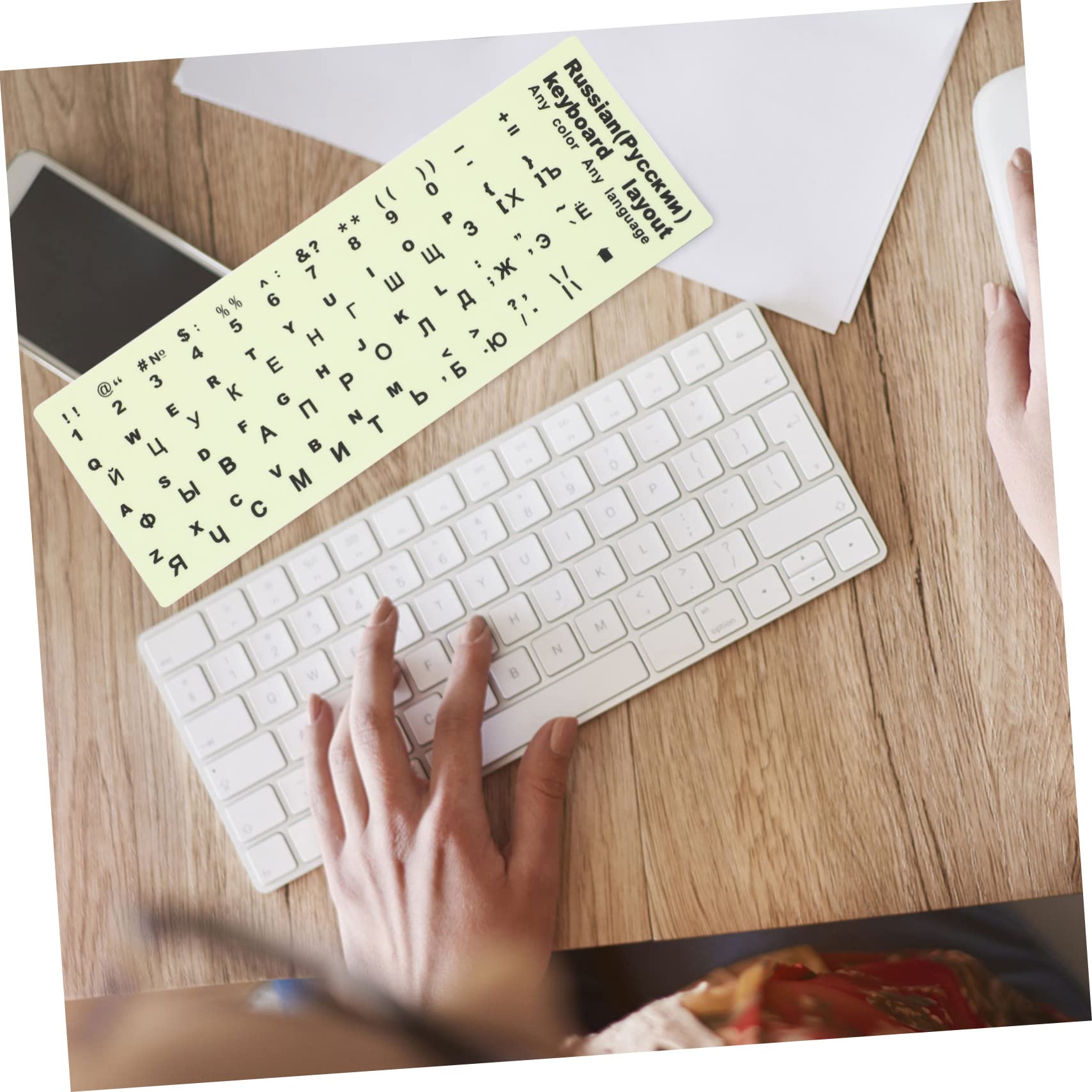 Mua Ciieeo 1 PC Keyboard Glow Sticker Keyboard Russian Stickers ...