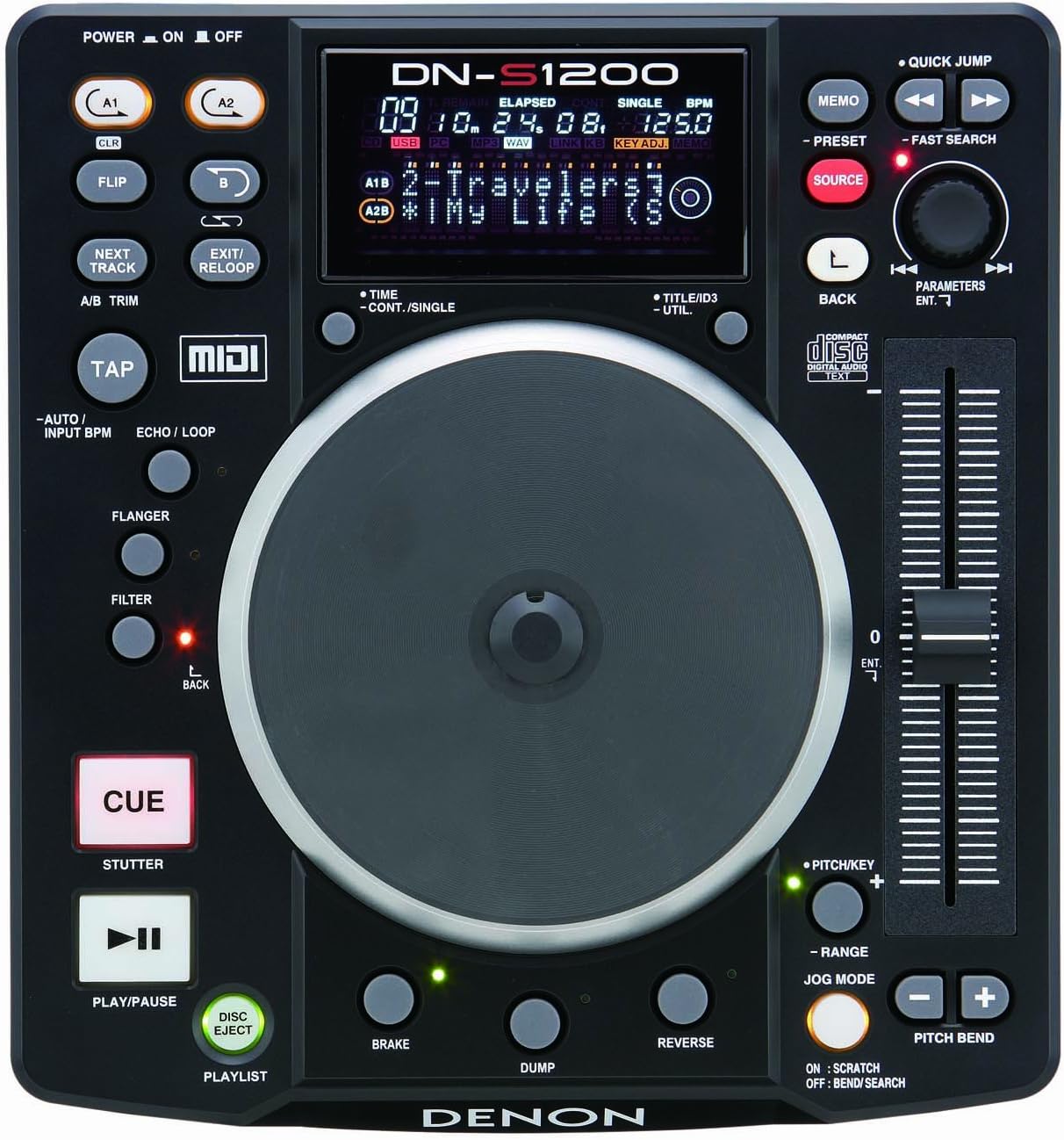 Denon DNS-1200 - Controlador y reproductor compacto CD/USB: Amazon.es ...