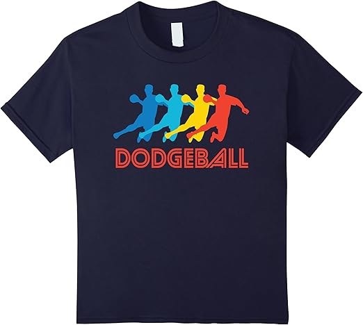 Amazon.com: Dodgeball Player Retro Pop Art Dodgeball Graphic T-Shirt ...