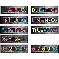 Alphabet Letter Bulletin Board Strips, Classroom Decorations (21 x 6 in ...