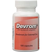 Amazon.com : DEVROM® 200mg Capsules (Internal Deodorant)- 100 Capsules ...