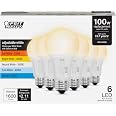 Feit Electric A21 LED Light Bulb, 100W Replacement, Dimmable ...
