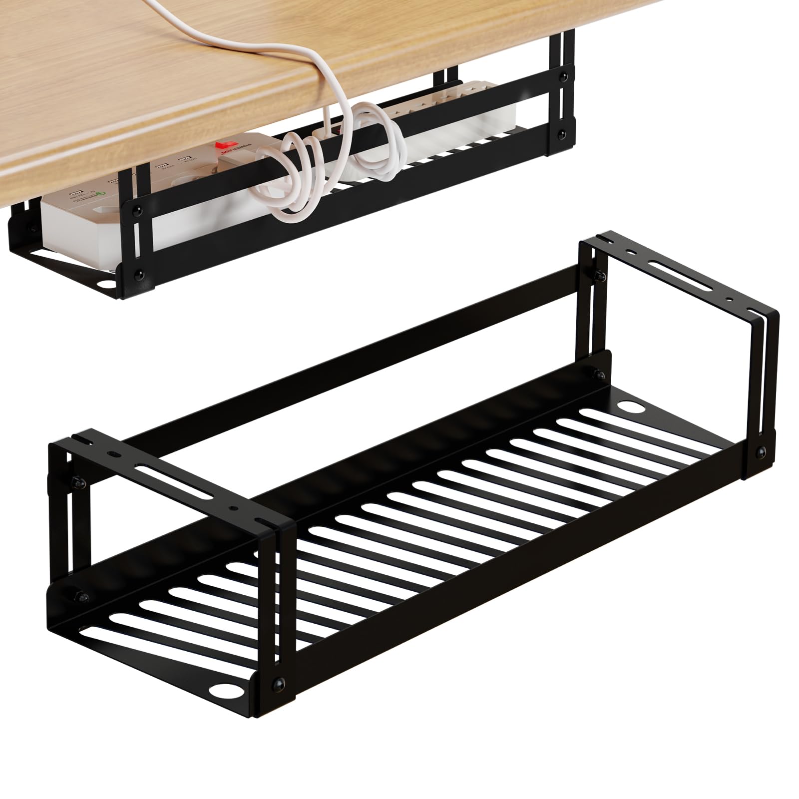 Mua Pavstine Under Desk Cable Tray, 17 in Metal Tray Basket, Power ...
