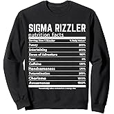 Amazon.com: Sigma Rizzler Nutrition Facts Meme Rizz Internet Memes Gen ...