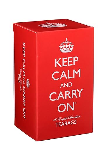 Amazon.com : Keep Calm and Carry On Tea Carton Box, English Breakfast ...