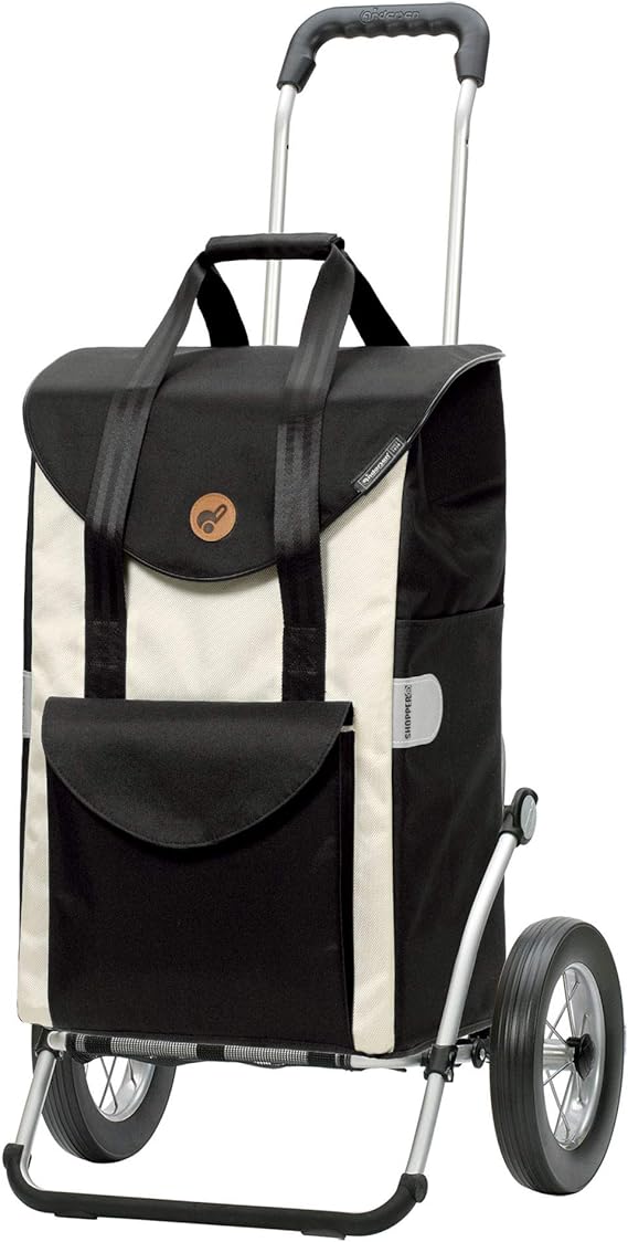 Andersen Shopping trolley Royal with bag Senta white, Volume 49L ...