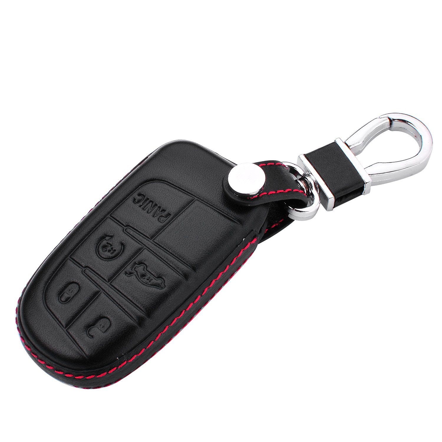 ROYALFOX Genuine Leather 3 4 5 Buttons smart Key Fob case Cover for ...