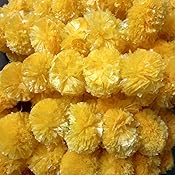 Buy Phool Mala Plastic Artificial Flowers Marigold Garlands for ...