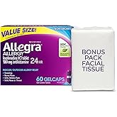 Amazon.com: Allegra Adult 24-Hour Allergy Relief Tablets with Bonus ...