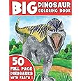 THE BIG DINOSAUR COLORING BOOK: Jumbo Kids Coloring Book With Dinosaur ...