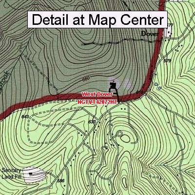 Amazon.com : USGS Topographic Quadrangle Map - West Dover, Vermont ...