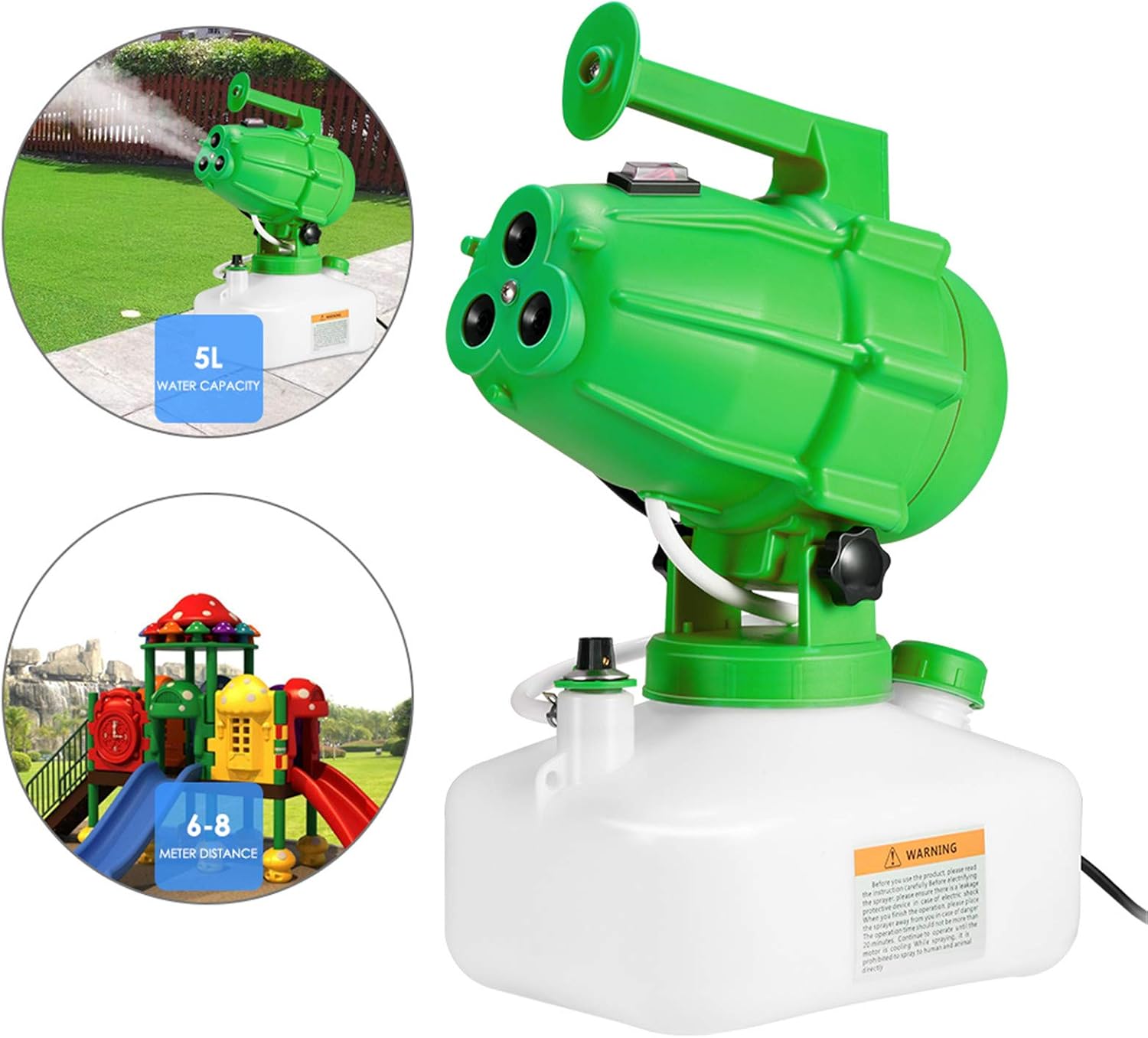 KKTECT 5L Portable Nebulizer Sprayer Electric Disinfecting Atomizer For ...