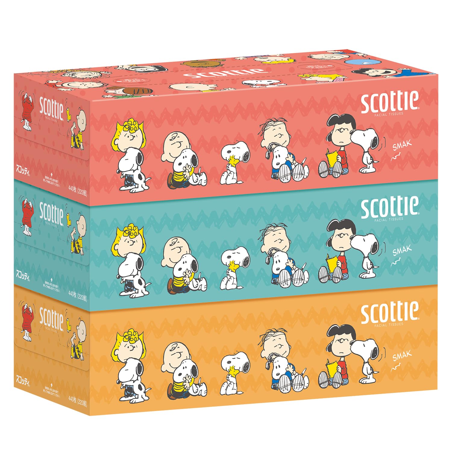 Mua Scotty Tissue Snoopy 440 Sheets (220 Pairs), 3 Boxes Scotty Tissue ...