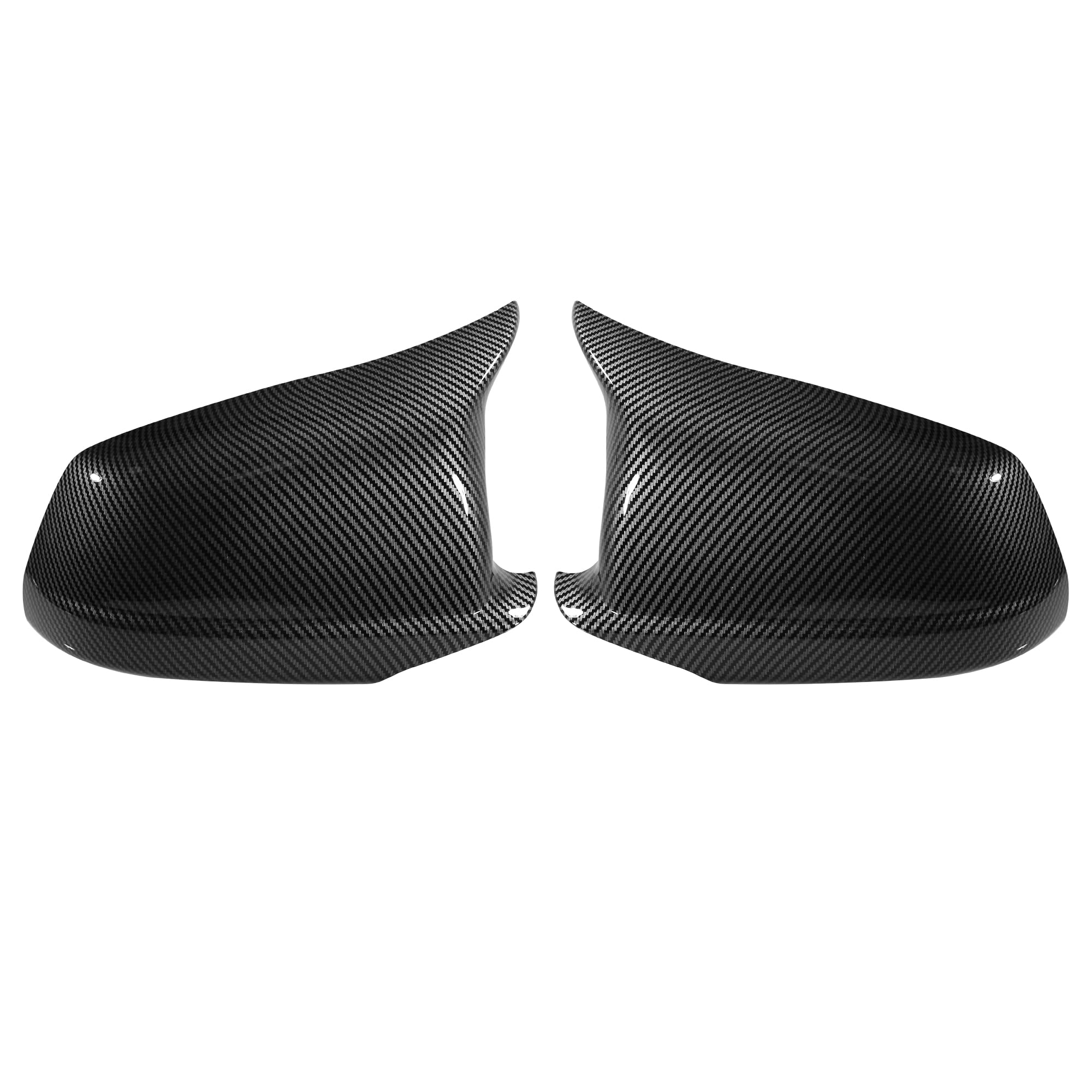 X AUTOHAUX Pair Car Exterior Rear View Mirror Covers Cap Replacement ...