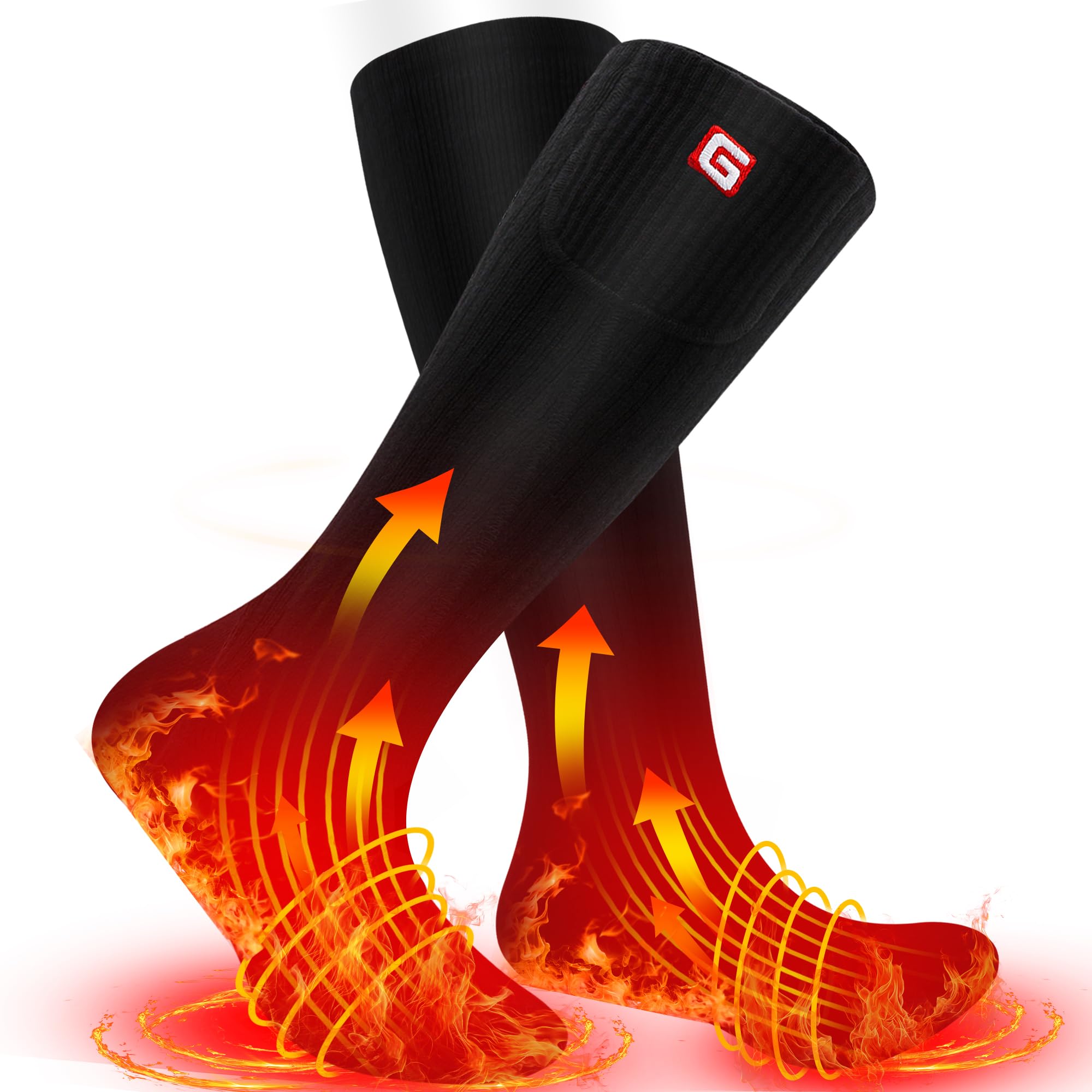 SVPRO Rechargeable Electric Heated Socks Battery Powered Comfortable ...