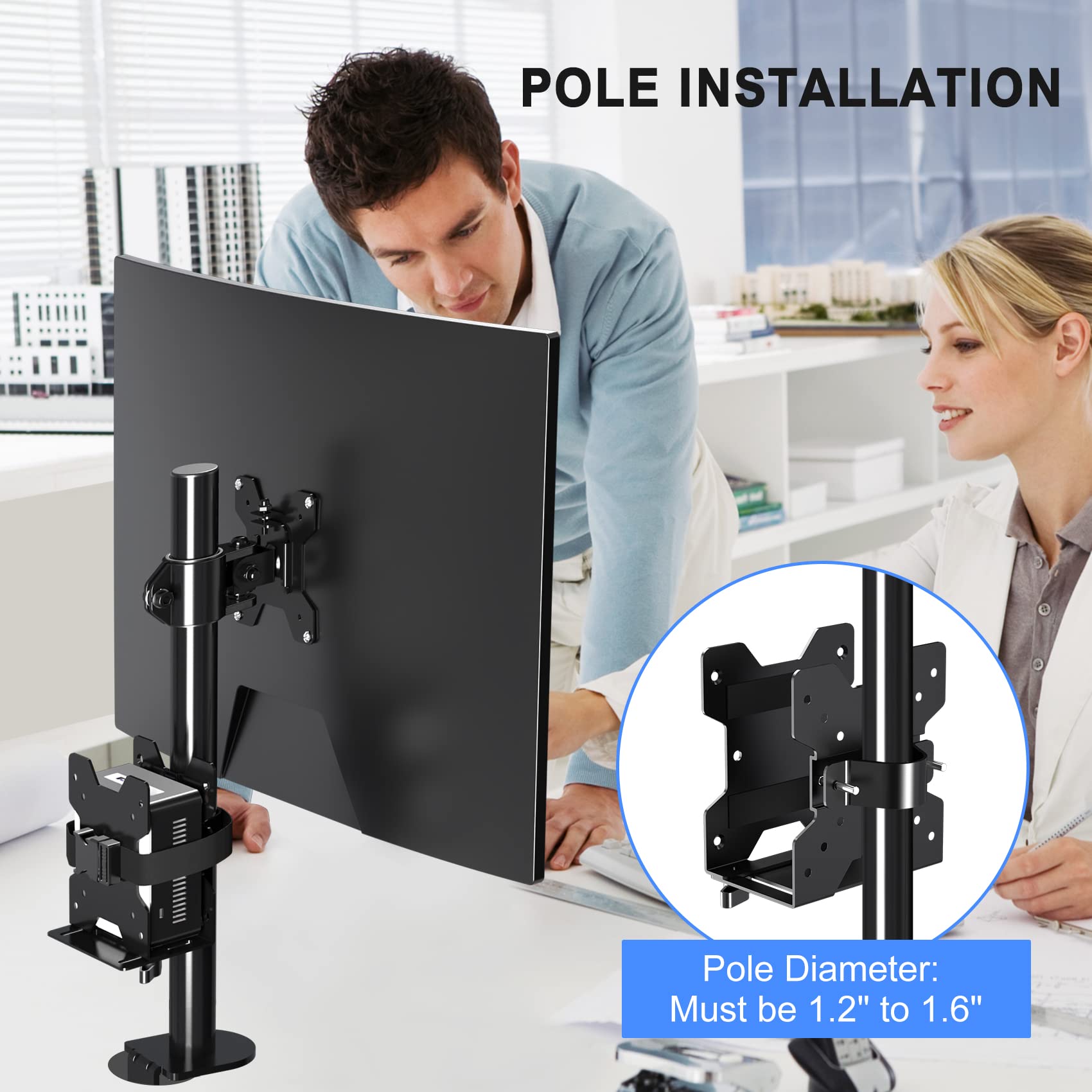 Mua suptek Thin Client Mount Bracket Adjustable Mini PC Mount Bracket ...