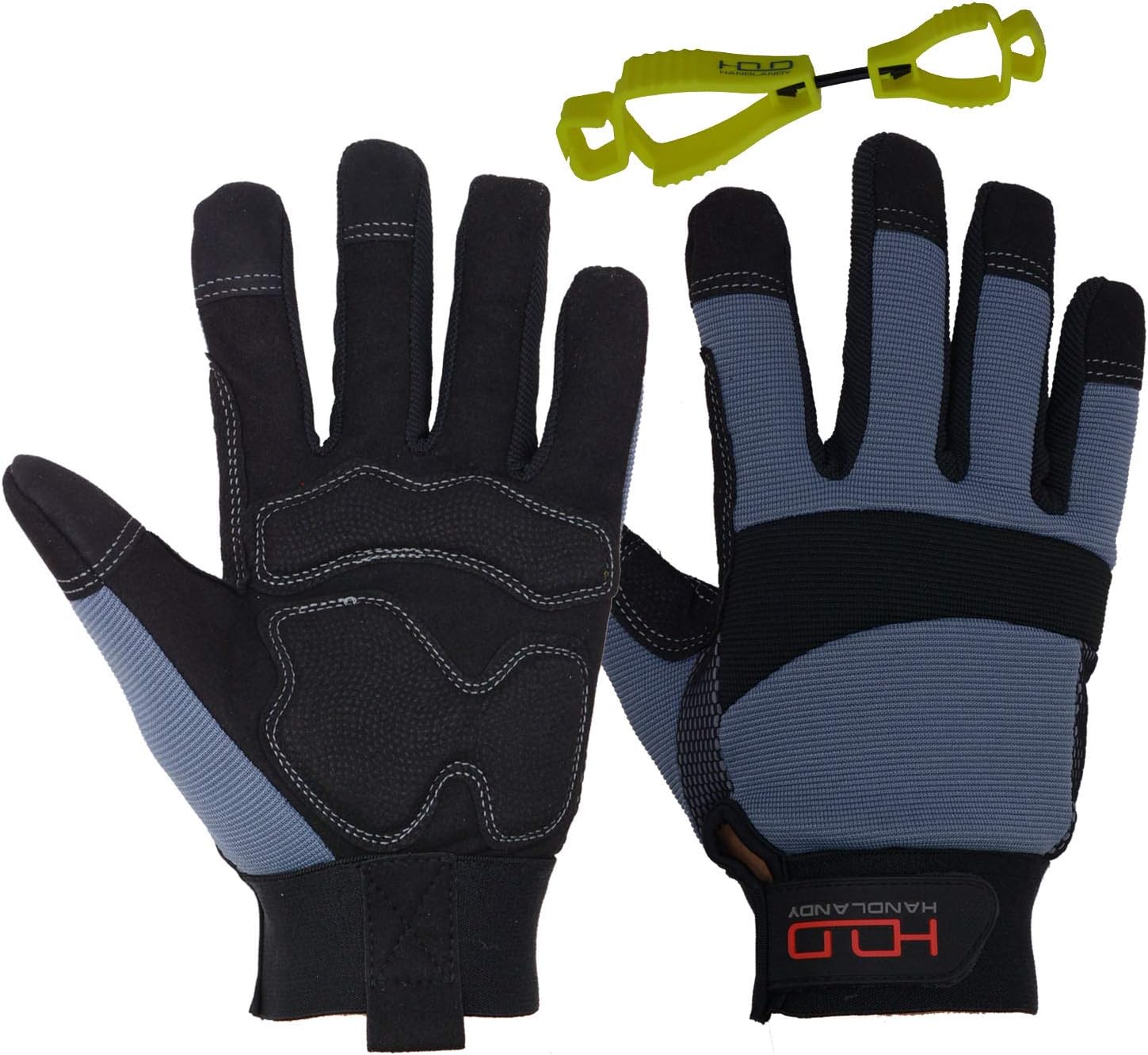 HANDLANDY Anti Vibration Safety Work Gloves for Men Women, Breathable ...
