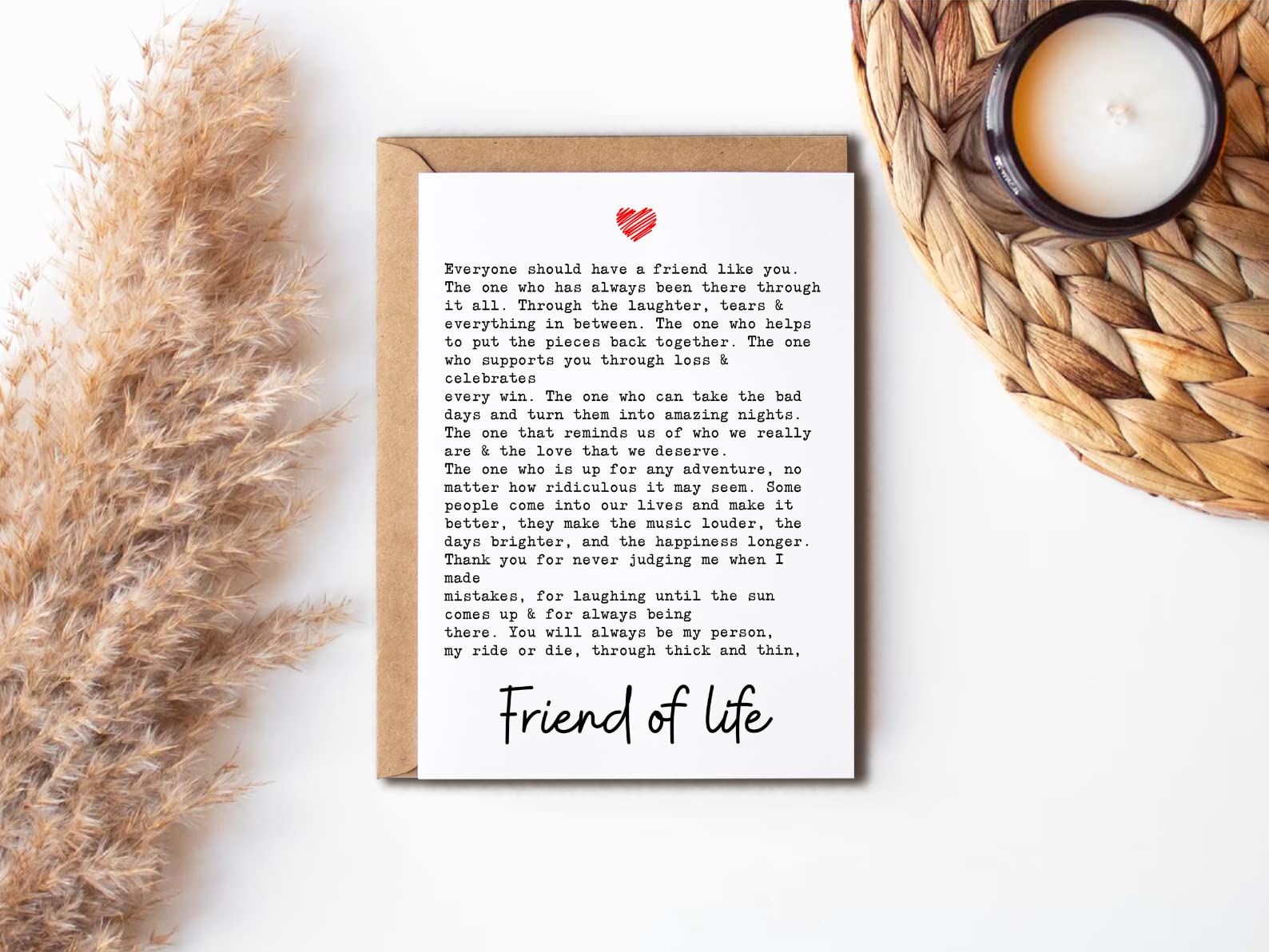 Mua Best Friend Card - Thank You For Being In My Life - Friend For Life ...