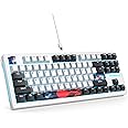 Amazon.com: Owpkeenthy 75 Percent Gaming Keyboard Gasket Mounted,87 Key ...
