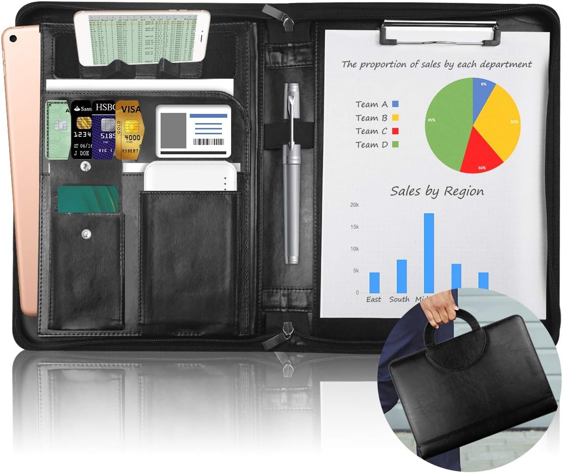 NEWYES Carpeta Portadocumentos | Portacuadernos de Viaje con ...