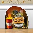 Amazon.com: Mouse Reading Book, Wall Decor Sticker Decal, Kids Room ...