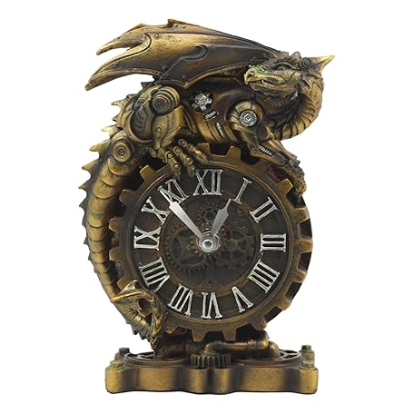 Mua Ebros Chronos Resting Steampunk Cyborg Dragon Table Clock Statue 8.25" Tall Mythical Fantasy ...