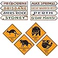 Amazon.com: Australia Wall Decorations 4 Outback Street Signs 4 ...