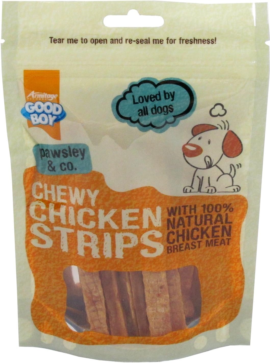 Good Boy Pawsley & Co Chewy Chicken Strips 100g (Pack of 10) – BigaMart