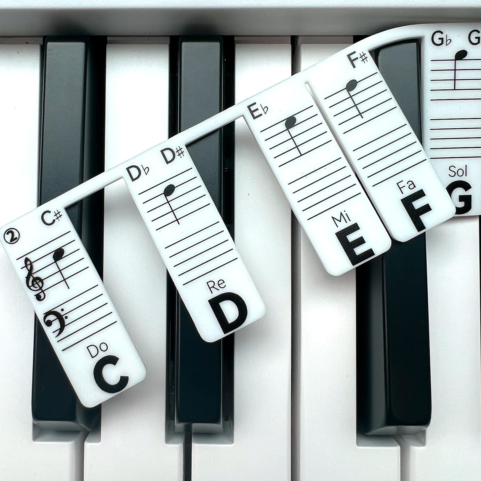 Mua Piano Note Strips with Solfege (Do Re Mi…), Fit 61/54/49 Key Piano ...