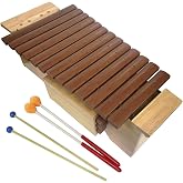 Amazon.com: Orff Soprano Xylophone with Resonator, 16 Fiberglass Keys ...