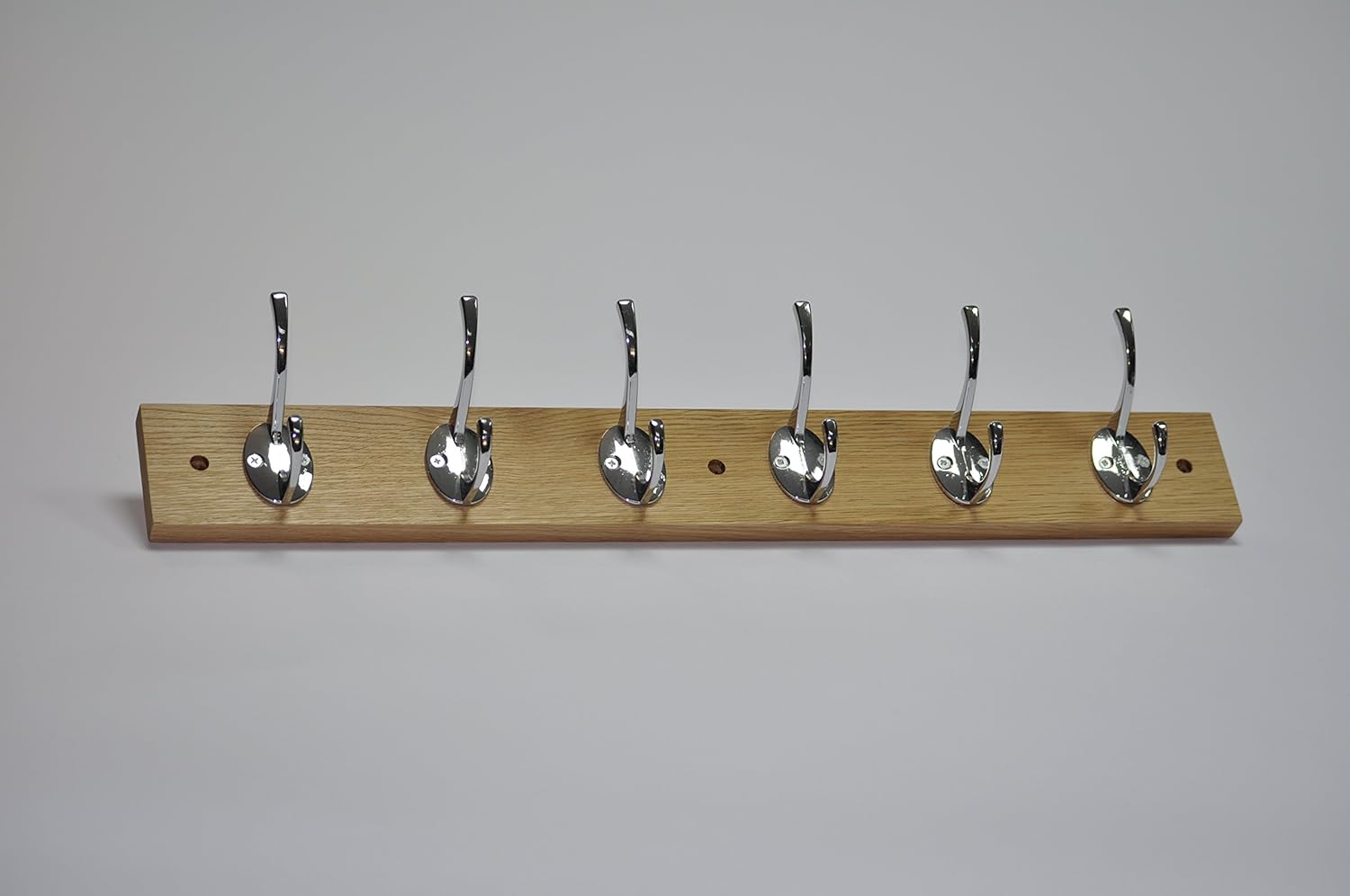 Garderobe Hakenleiste Garderobenleiste Kleiderhaken Echtholz/Metall ...